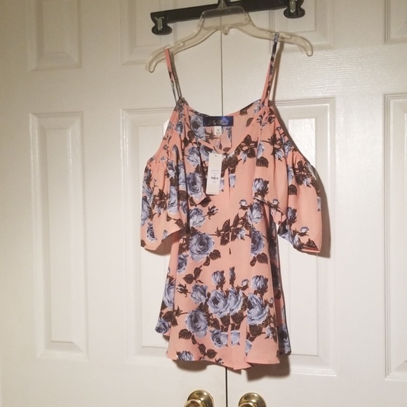 Blue Rain | Tops | Blue Rain Floral Blouse | Poshmark